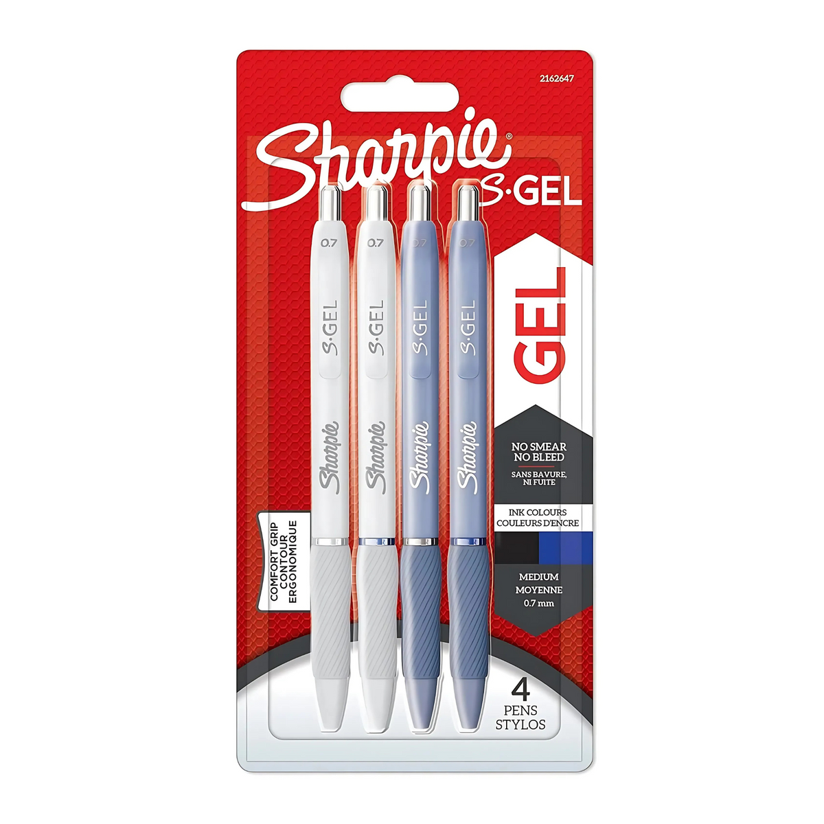 Sharpie S Gel Pens – Blue & Black Colors Blister of 4