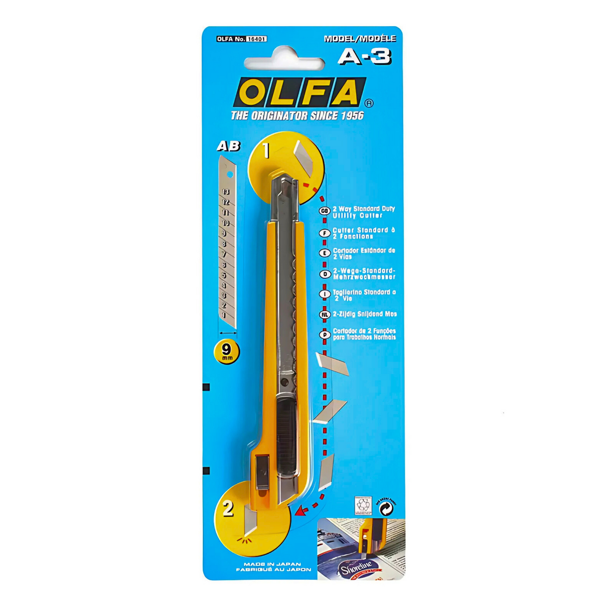 Olfa A3 Standard Duty Two-way Cutter